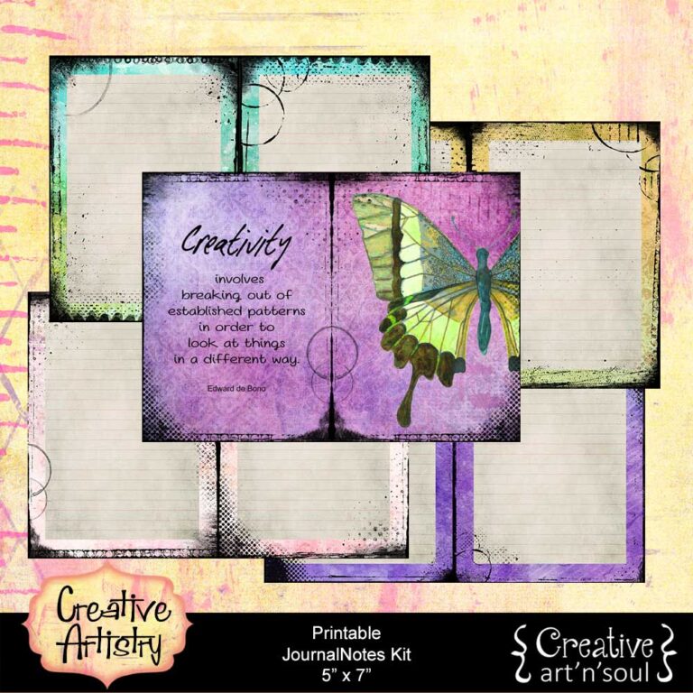 Creative Artistry Printable Junk Journal - Creative ArtnSoul