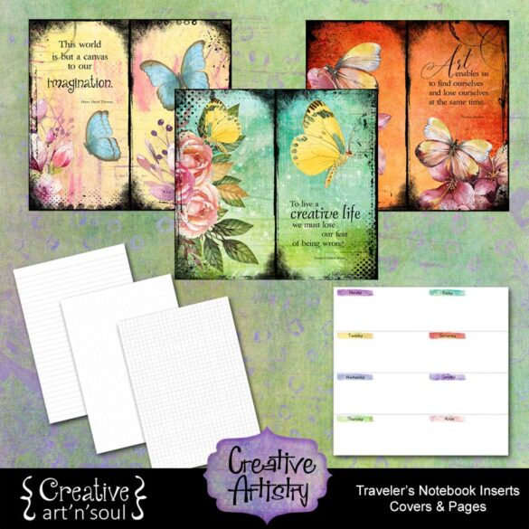 Creative Artistry Printable Traveler's Notebook Inserts - Creative ArtnSoul