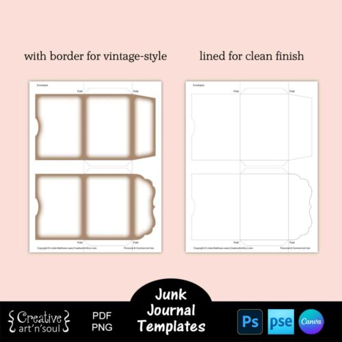 Junk Journal Templates, Envelopes - CreativeArtnSoul