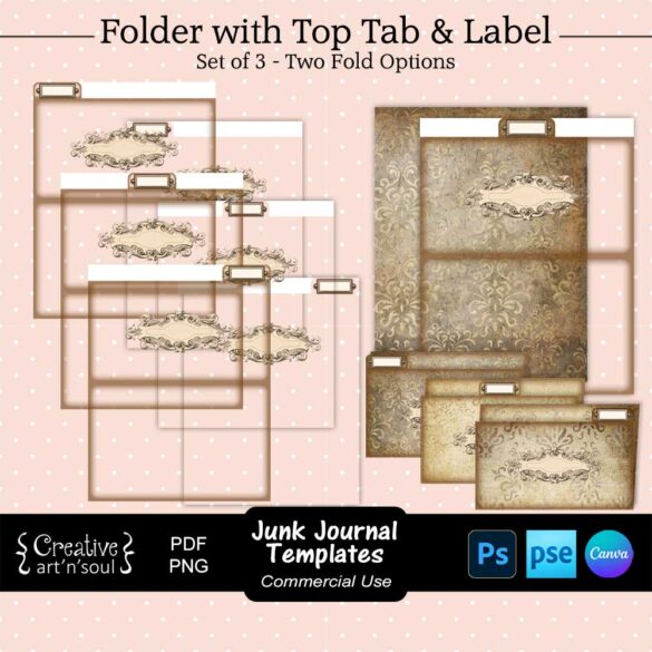 Printable Junk Journal Templates Library - CreativeArtnSoul