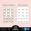 Junk Journal Templates, Tabs with Labels - CreativeArtnSoul