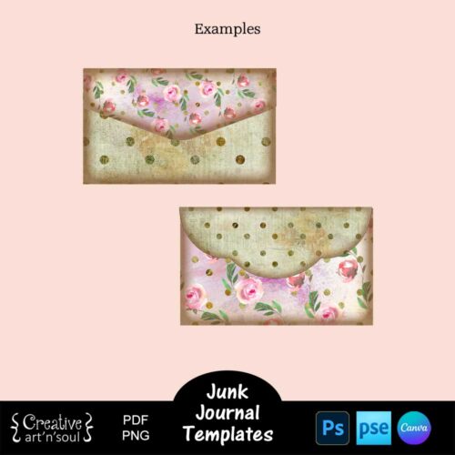 Junk Journal Templates, Small Envelopes - CreativeArtnSoul