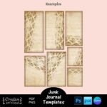 Printable Junk Journal Templates, Journal Cards Stamped Overlays ...