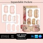 Printable Junk Journal Templates, Expandable Pockets - Creative ArtnSoul