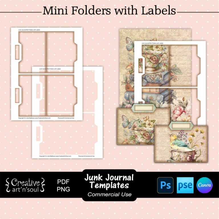 New Printables Junk Journal Templates - Creative ArtnSoul
