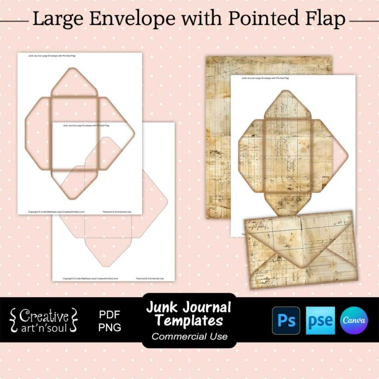 Printable Junk Journal Templates: Envelopes - CreativeArtnSoul