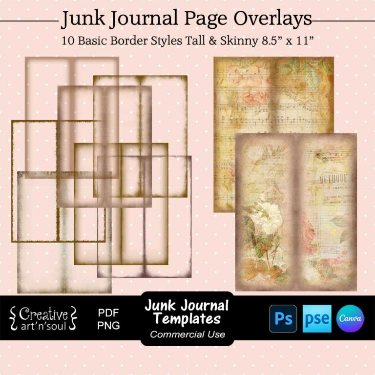 New Printables Junk Journal Templates - Creative ArtnSoul
