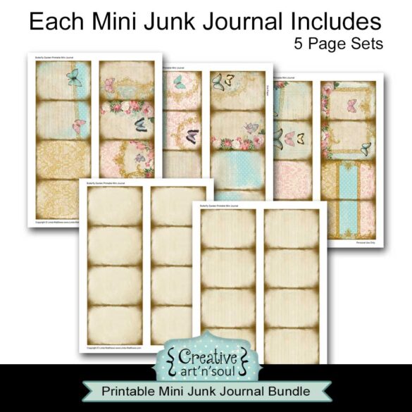 Printable Mini Junk Journal Bundle - CreativeArtnSoul