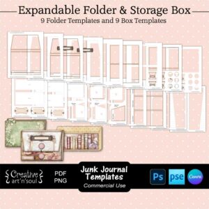 Printable Junk Journal Templates Library - CreativeArtnSoul