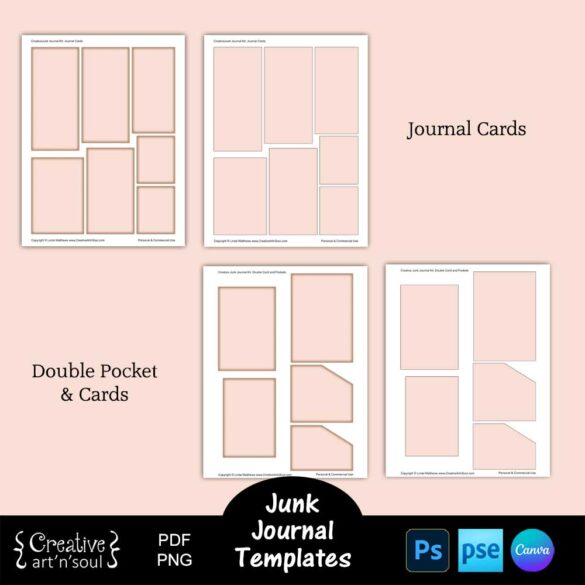 Junk Journal Templates, Complete Junk Journal Kit Bundle - CreativeArtnSoul