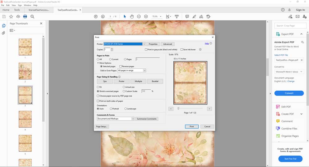How To Print Single And Multiple Pages In PDF Documents Creative ArtnSoul